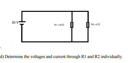 Solved Determine the voltages and current through R1 and R2 | Chegg.com