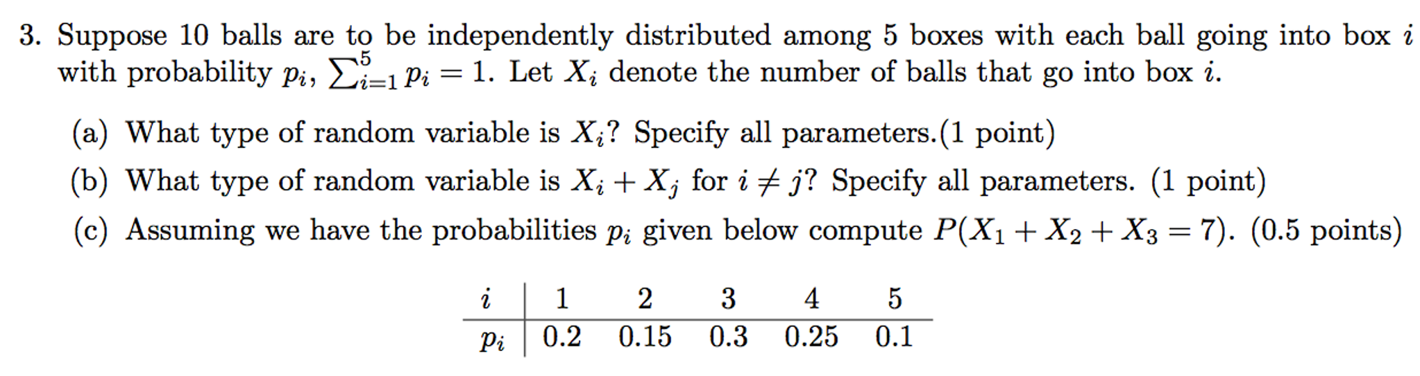 Solved Suppose 10 balls are to be independently distributed | Chegg.com