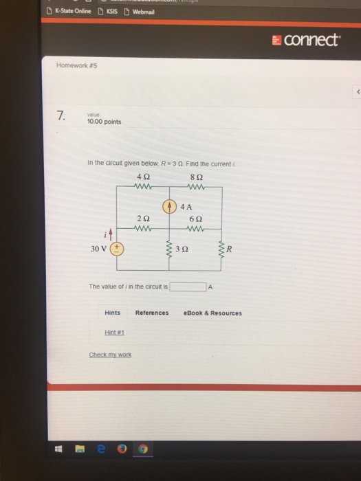 Solved In the circuit given below, R = 3 Ohm. Find the | Chegg.com
