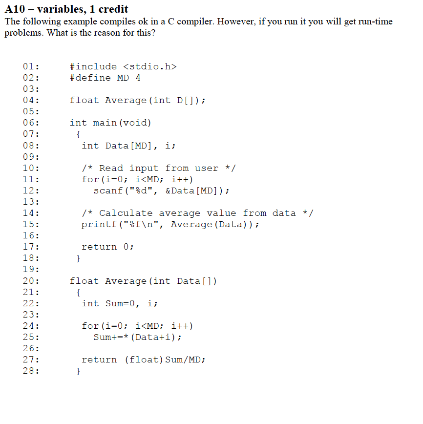 Solved A6 variables, 1 credit The following information | Chegg.com