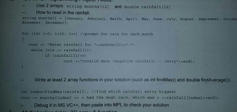 Solved using c++ write at least 2 arry function.. . | Chegg.com