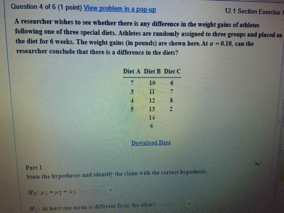 Solved Question 4 of 6 (1 point) View problem in a pop-up | Chegg.com