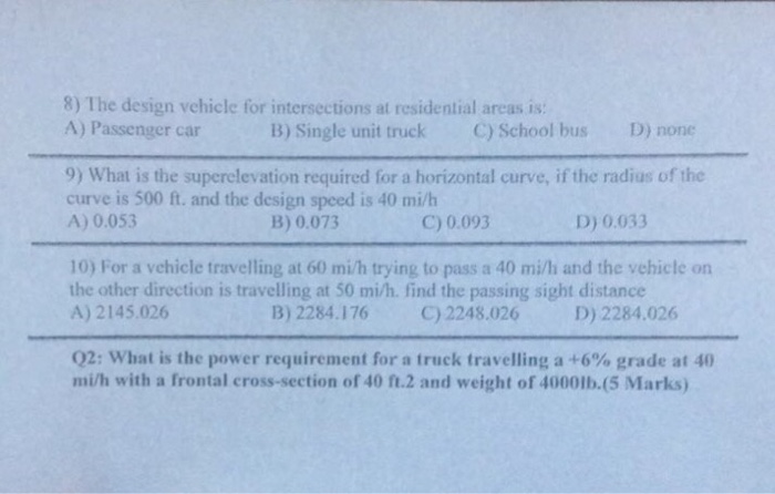 Solved Q1 Answer The Following 15 Multiple Choice 