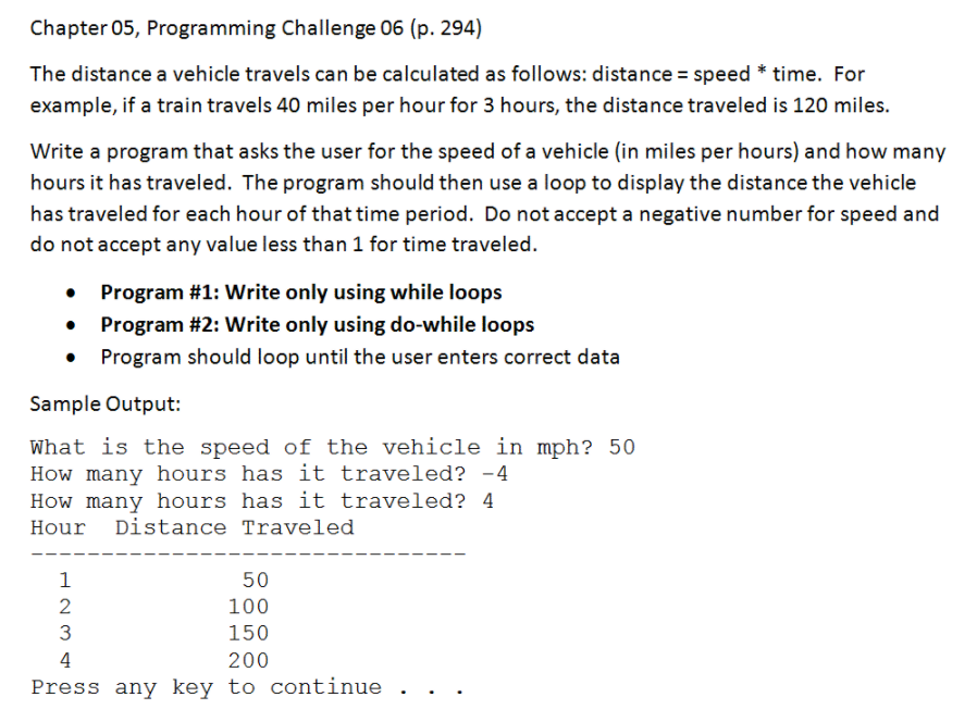 Solved Chapter 05, Programming Challenge 06 (p. 294) The | Chegg.com