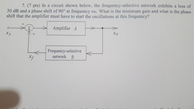 Solved 7. (7 pts) In a circuit shown below, the | Chegg.com