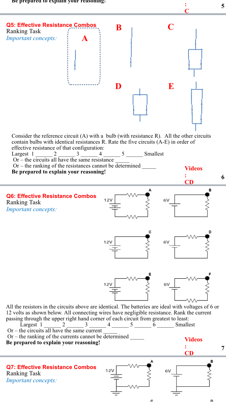 Solved Consider the reference circuit (A) with a bulb (with | Chegg.com