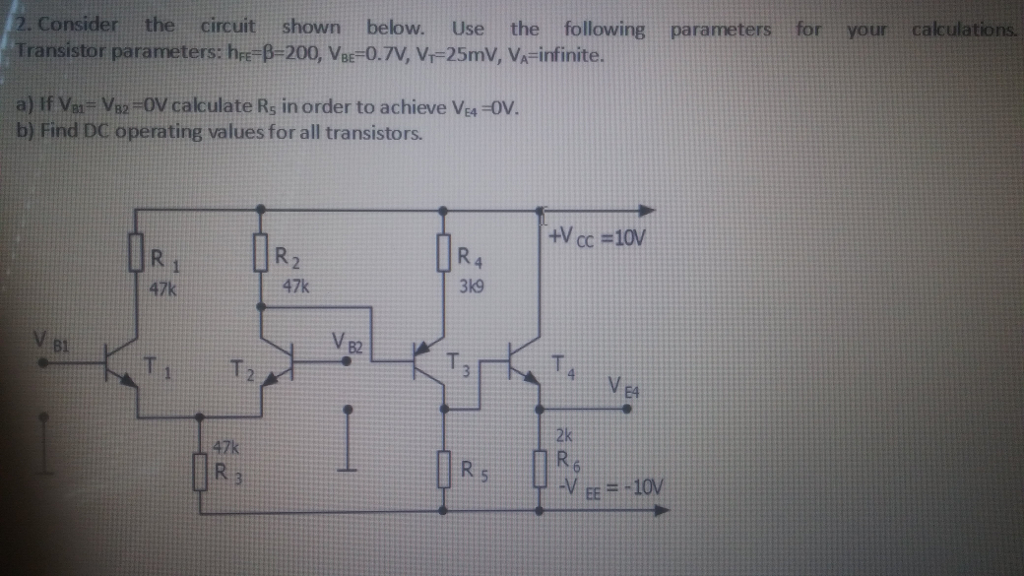 Solved Consider the circuit shown below. Use the following | Chegg.com