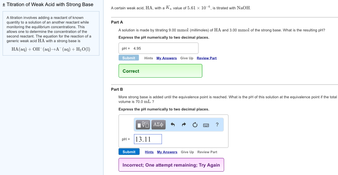 Solved A titration involves adding a reactant of known | Chegg.com