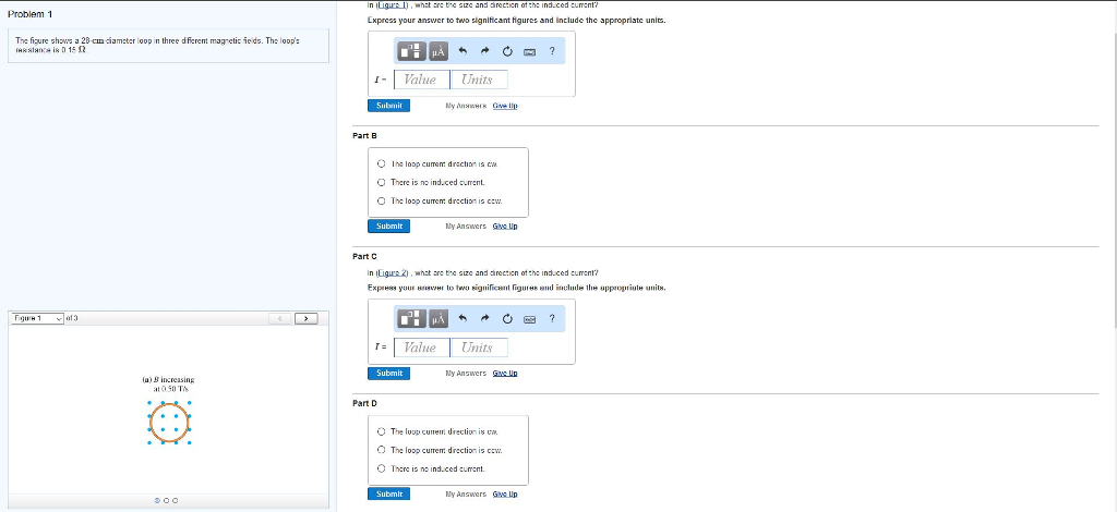 Solved Problem 1 The figu diameter lo (a) B dforent magnetic | Chegg.com