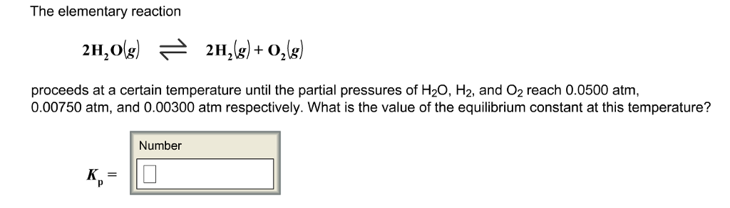Solved The elementary reaction 2H,O proceeds at a certain | Chegg.com