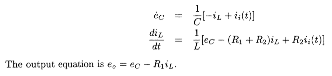 Solved Find a set of state variable equations and an output | Chegg.com