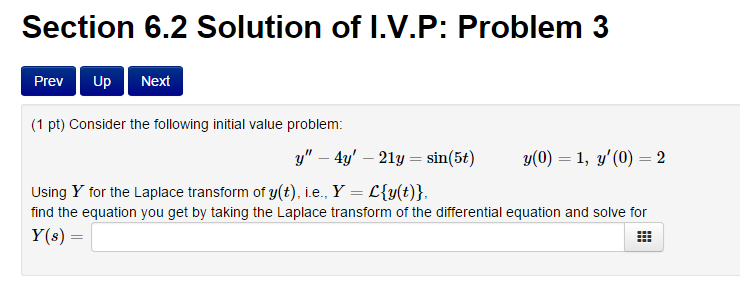 Solved Solve the IVP Section 6.2 Solution of l.V.P: Problem | Chegg.com