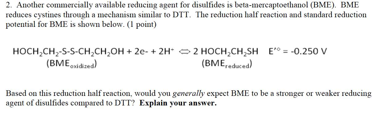 Solved Dithiothreitol (DTT) is a commercially-available | Chegg.com