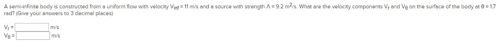 Solved A semi-infinite body is constructed from a uniform | Chegg.com