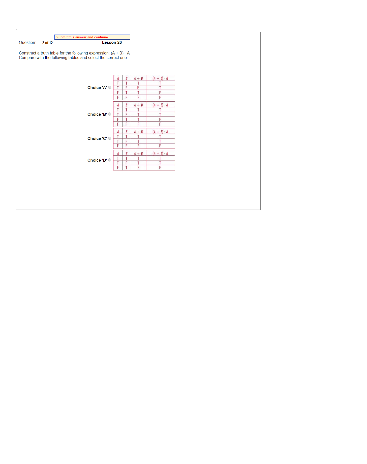 Solved Construct a truth table for the following expression: | Chegg.com