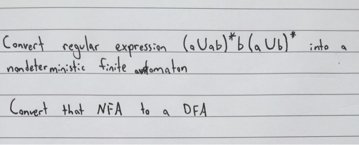 Solved Regular expression, NFA and DFACan someone explain | Chegg.com