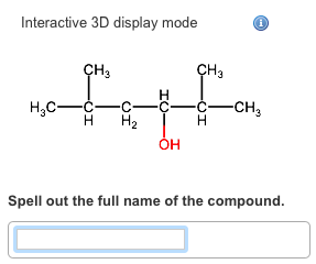 Solved nteractive 3D display mode HaCCCCC CH H H2 OH ?? | Chegg.com
