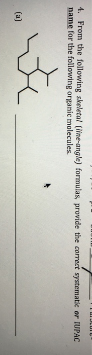 Solved From the following skeletal (line-angle) formulas, | Chegg.com