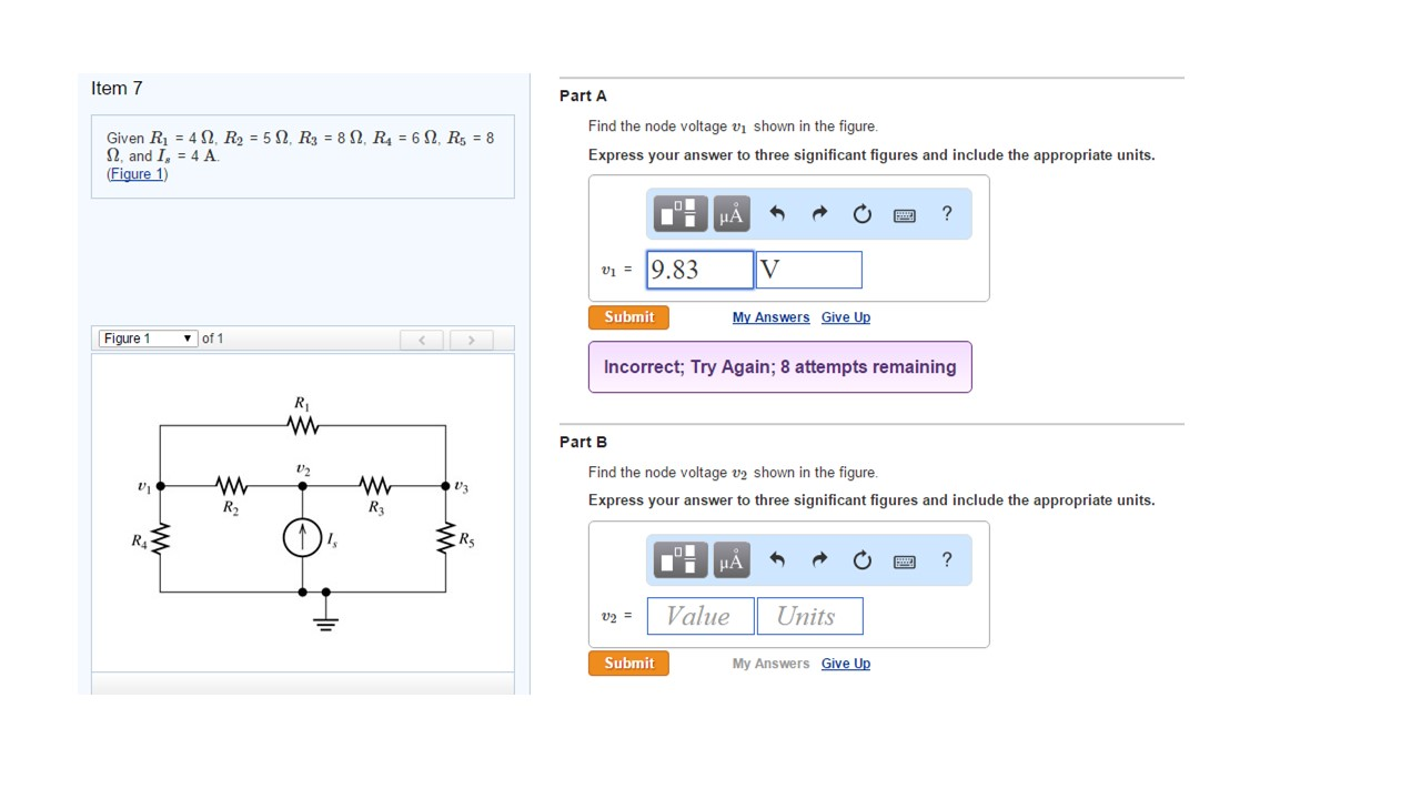 Solved find the node voltage v1, v2, and v3 shown in the | Chegg.com