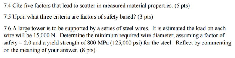 Solved Cite five factors that lead to scatter in measured | Chegg.com Solved Cite five factors that lead to scatter in measured | Chegg.com