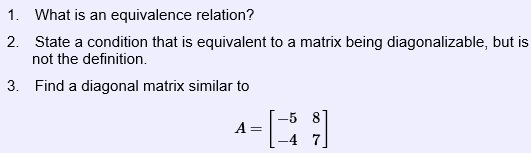 Solved What is an equivalence relation? State a condition | Chegg.com