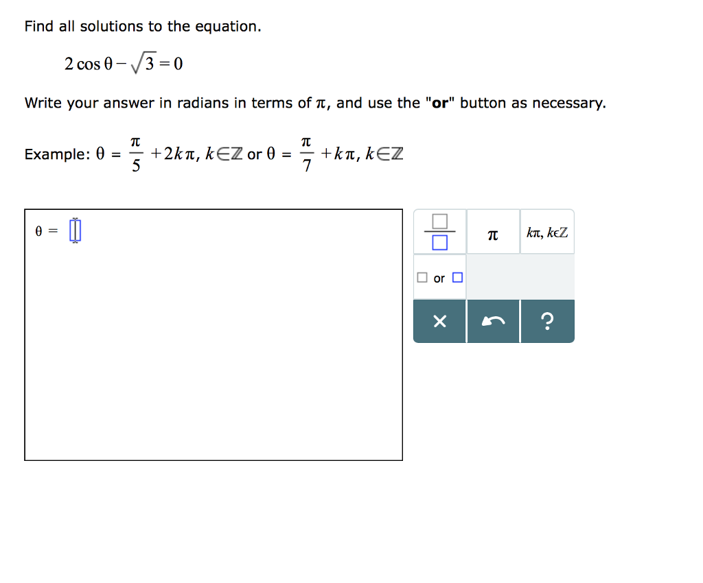 Solved Find all solutions to the equation. Write your answer | Chegg.com