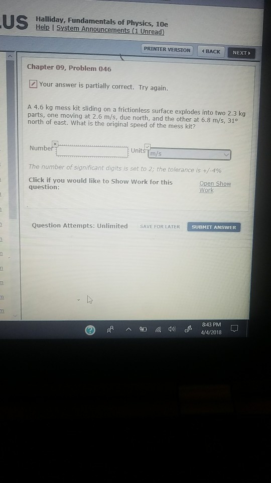 Solved Halliday, Fundamentals of Physics, 10e pRINTERVERSION | Chegg.com