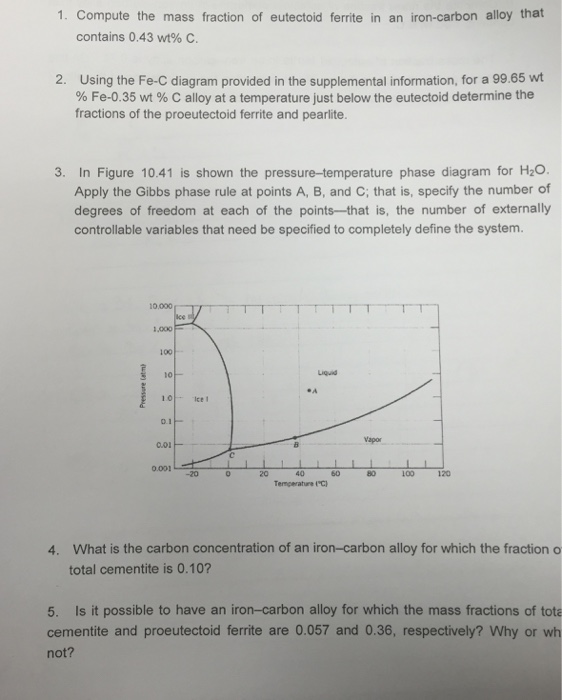 Solved compute the mass fraction of eutectoid ferrite in an | Chegg.com