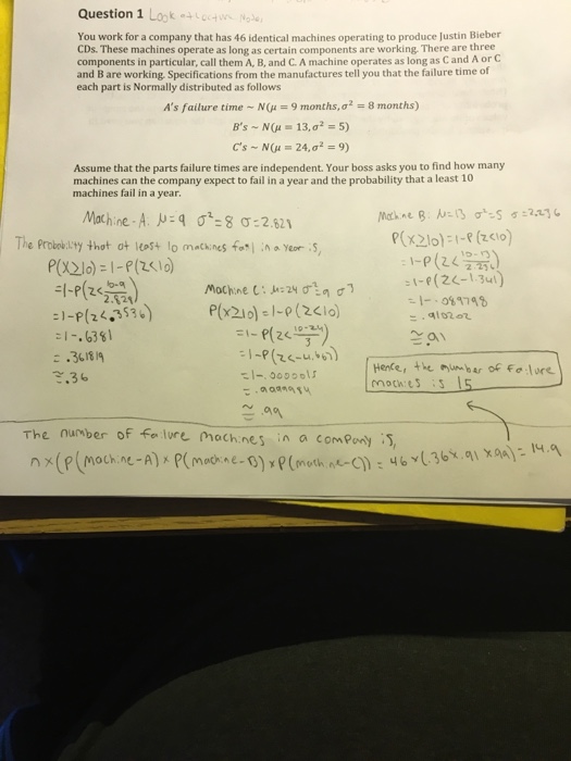 Solved I have a question on Stats and Probability. I've | Chegg.com