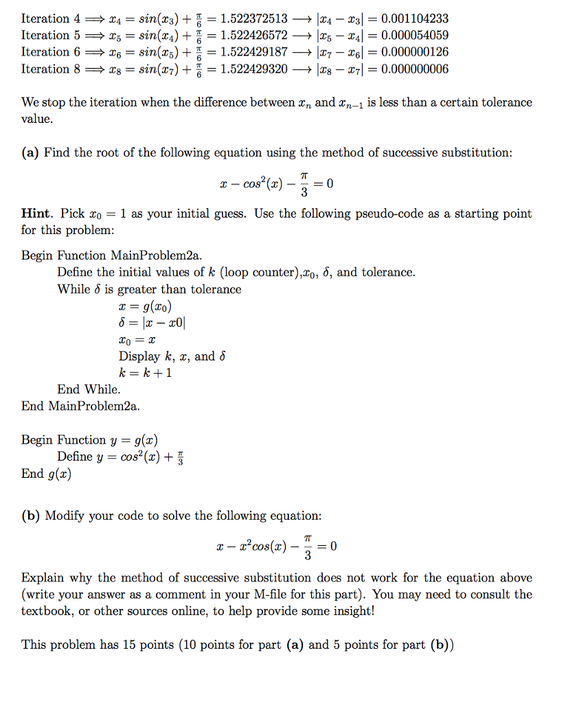 Solved The purpose of this problem is to review the | Chegg.com