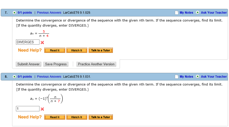 Solved: Determine The Convergence Or Divergence Of The Seq... | Chegg.com Solved: Determine The Convergence Or Divergence Of The Seq... | Chegg.com