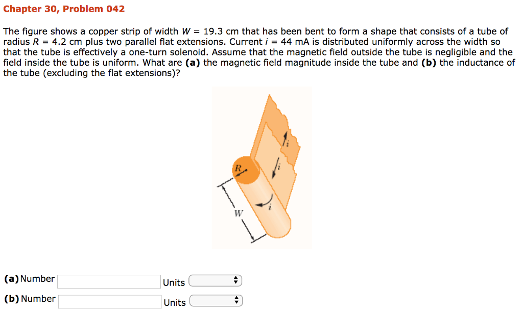 Solved Chapter 30, Problem 042 The figure shows a copper | Chegg.com