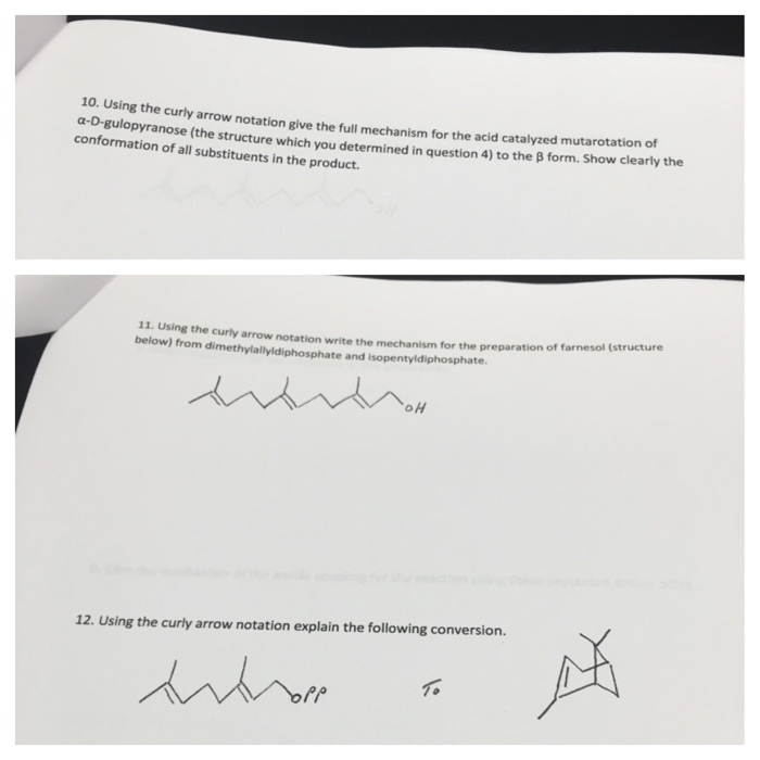 Solved Using the curly arrow notation give the full | Chegg.com