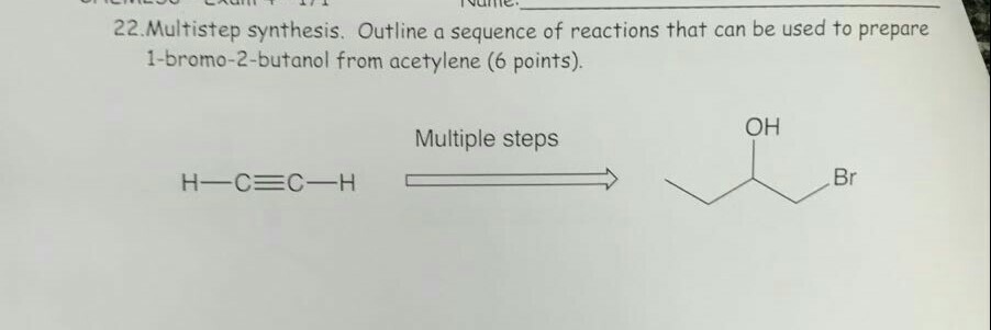 Solved 22.Multistep synthesis. Outline a sequence of | Chegg.com