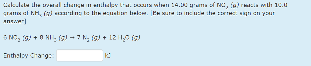 Solved Calculate the overall change in enthalpy that occurs | Chegg.com
