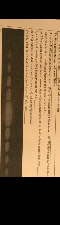 Solved -(2%) and indicate it on left ! (2%) Ans: P4-wave | Chegg.com