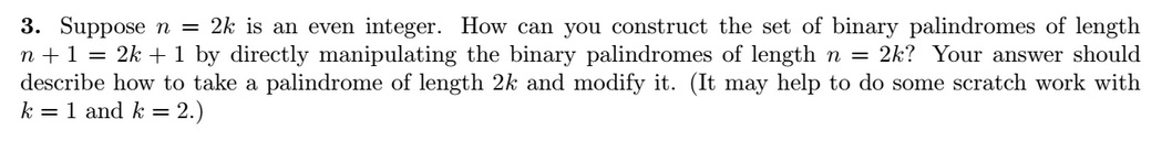 Solved 3 Suppose N 2k Is An Even Integer How Can You