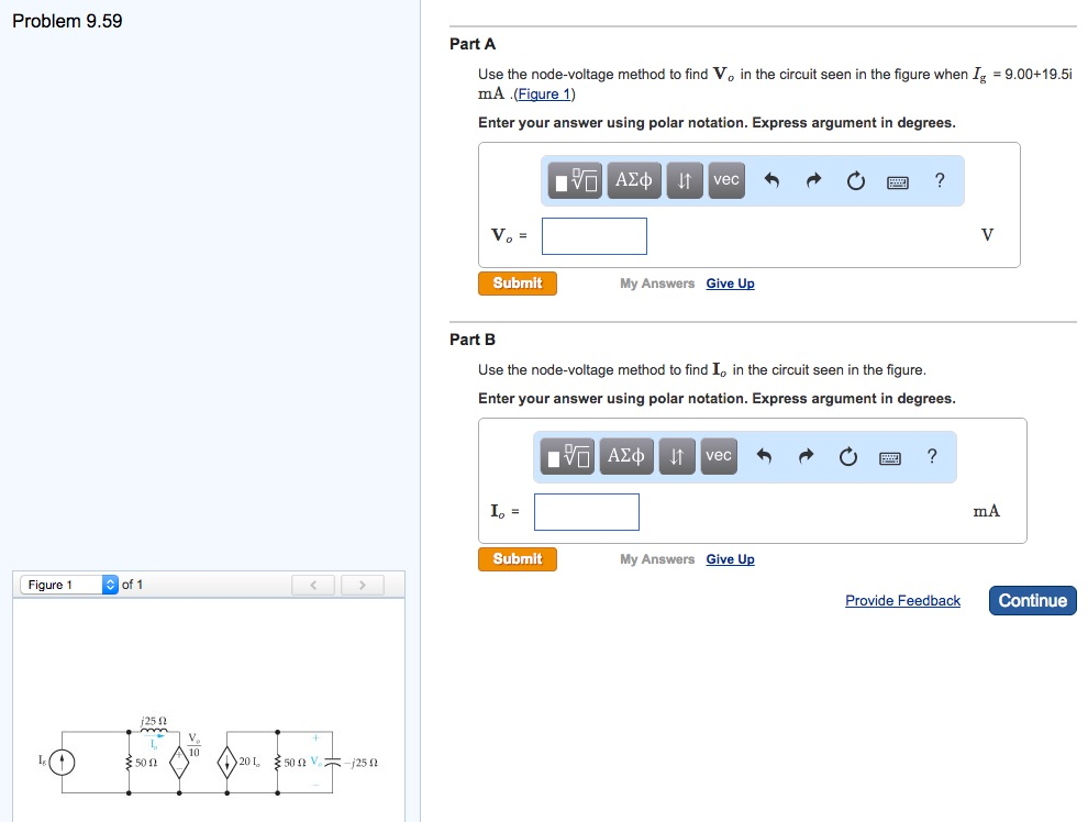 Solved Part A Use the node-voltage method to find Vo in the | Chegg.com