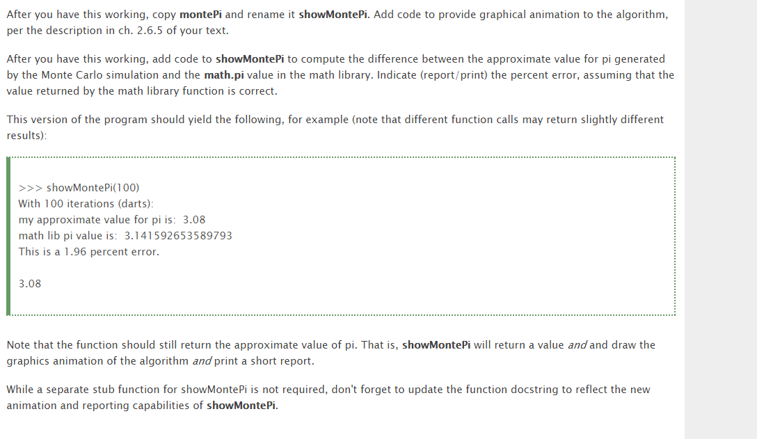 Solved Purpose Determine an approximate value for pi using a | Chegg.com