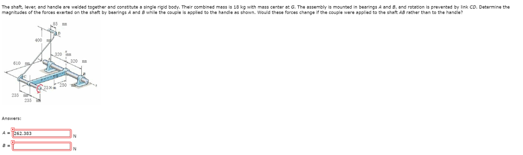 Solved The shaft, lever and handle are welded together and | Chegg.com