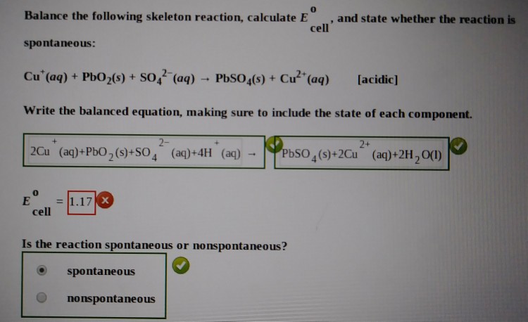 Solved 0 Balance the following skeleton reaction, calculate | Chegg.com