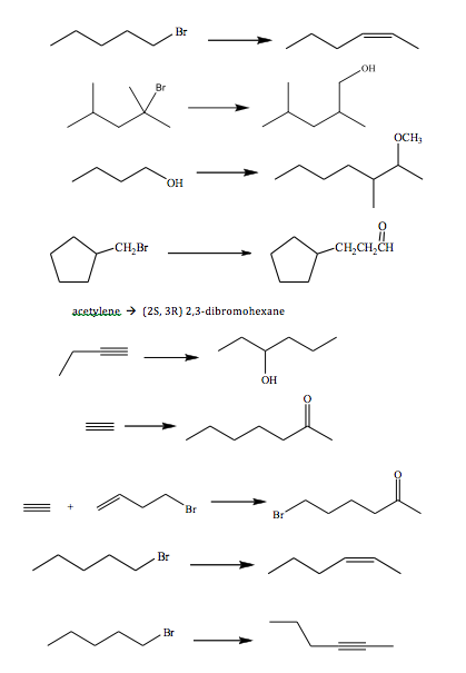 Solved Synthesis Practice Problems #2 Provide all reagents, | Chegg.com