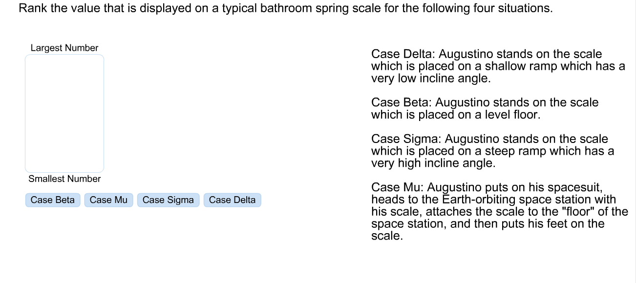 Solved Case Delta: Augustino stands on the scale which is | Chegg.com