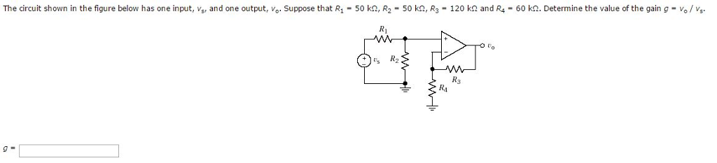 Solved The circuit shown in the figure below has one input, | Chegg.com