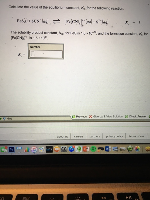 Solved Calculate the value of the equilibrium constant, K_c, | Chegg.com