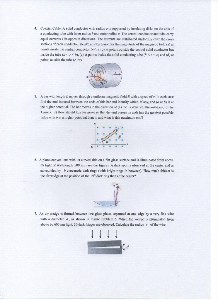 Solved General Physics II (2017Fall) Review problems: 1. A | Chegg.com