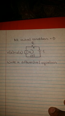 Solved all initial condition = 0. Write a differential | Chegg.com