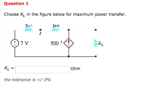 Solved Question1 In the network in the figure below, find RL | Chegg.com