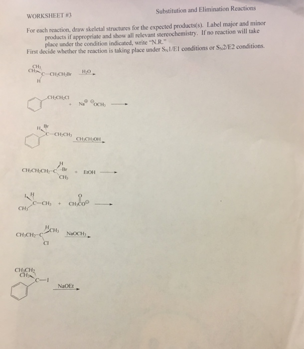 Solved For each reaction, draw skeletal structures for the | Chegg.com