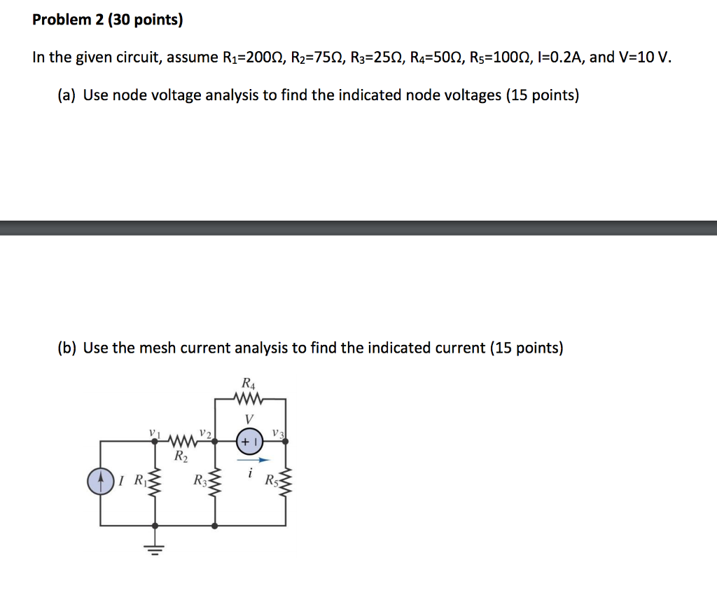 Solved In the given circuit, assume R1=200Ω, R2=75Ω, R3=25Ω, | Chegg.com